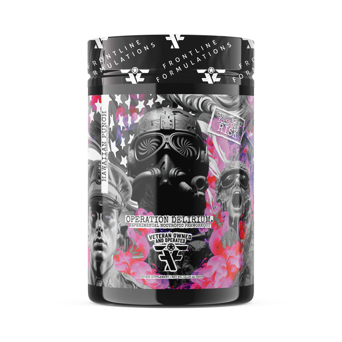 Frontline Operation: Delirium Pre-Workout | Low-Stim Nootropic Formula ...